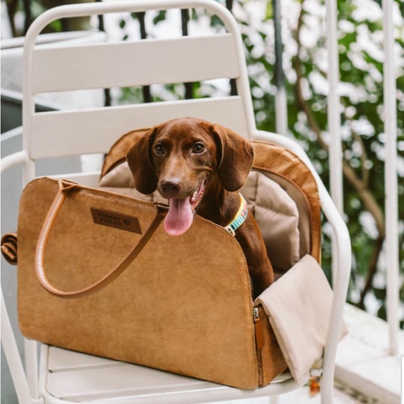 funny fuzzy | Dog | Stylish Tan Dog Carrier By Funny Fuzzy | Poshmark
